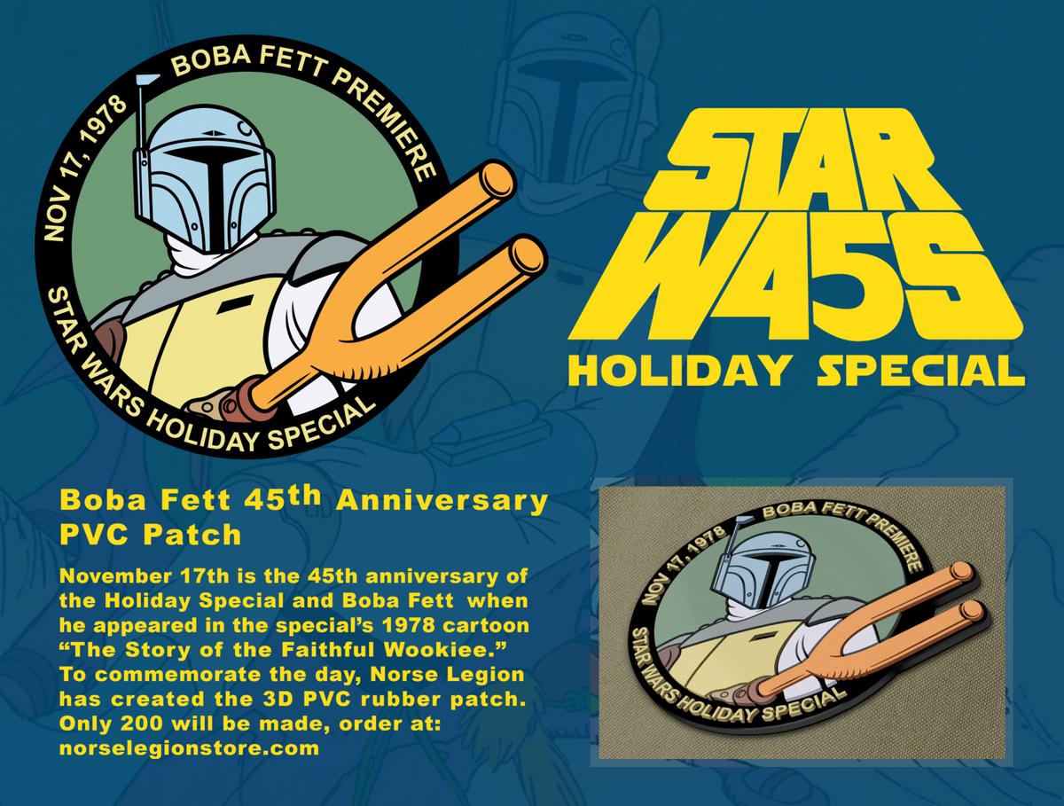 Boba Fett 45th Anniversary PVC Patch – Norse Legion